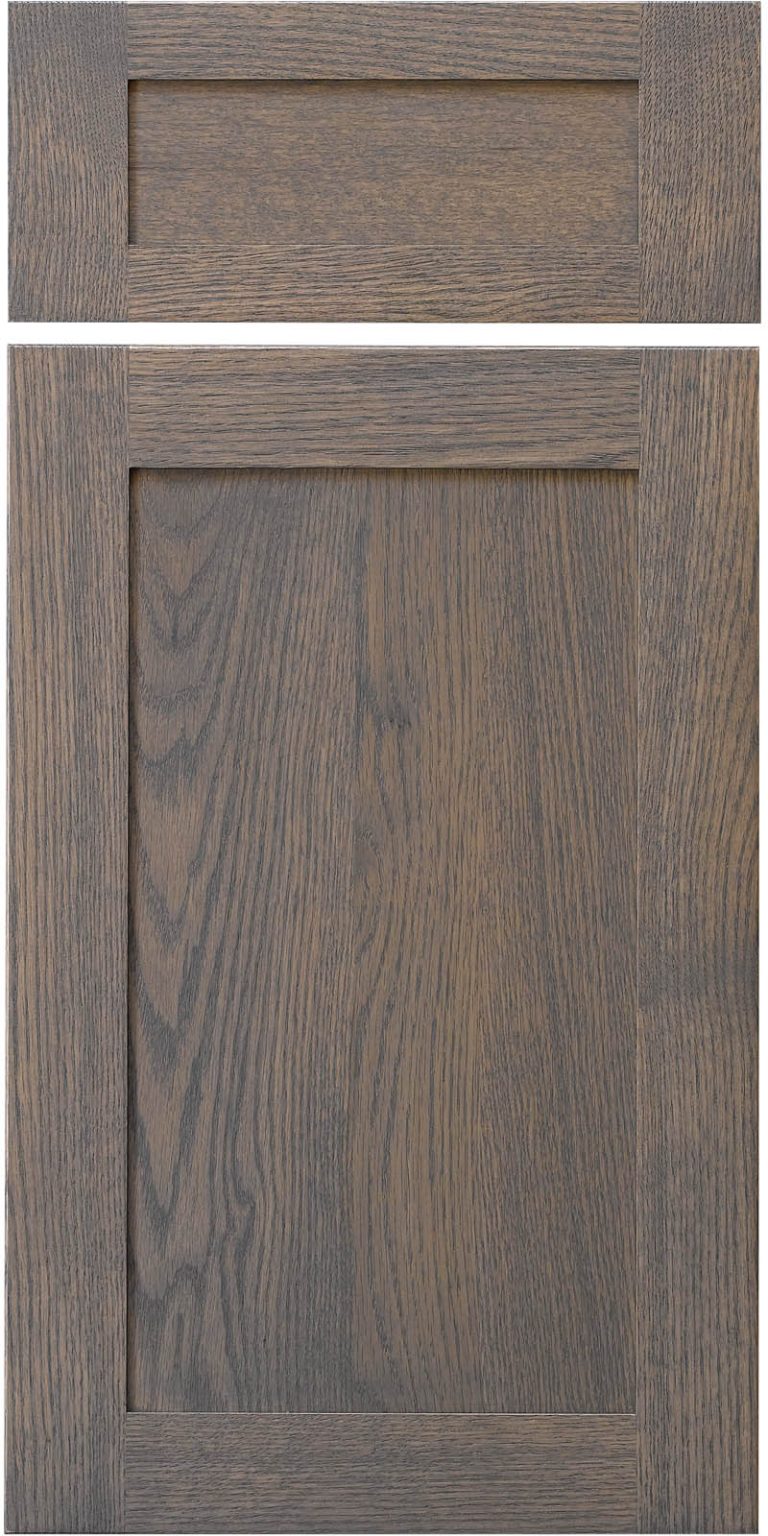 Amesbury Cabinet Door Style In Red Oak Driftwood