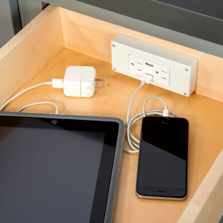Customizable Charging Station Rout for Drawers