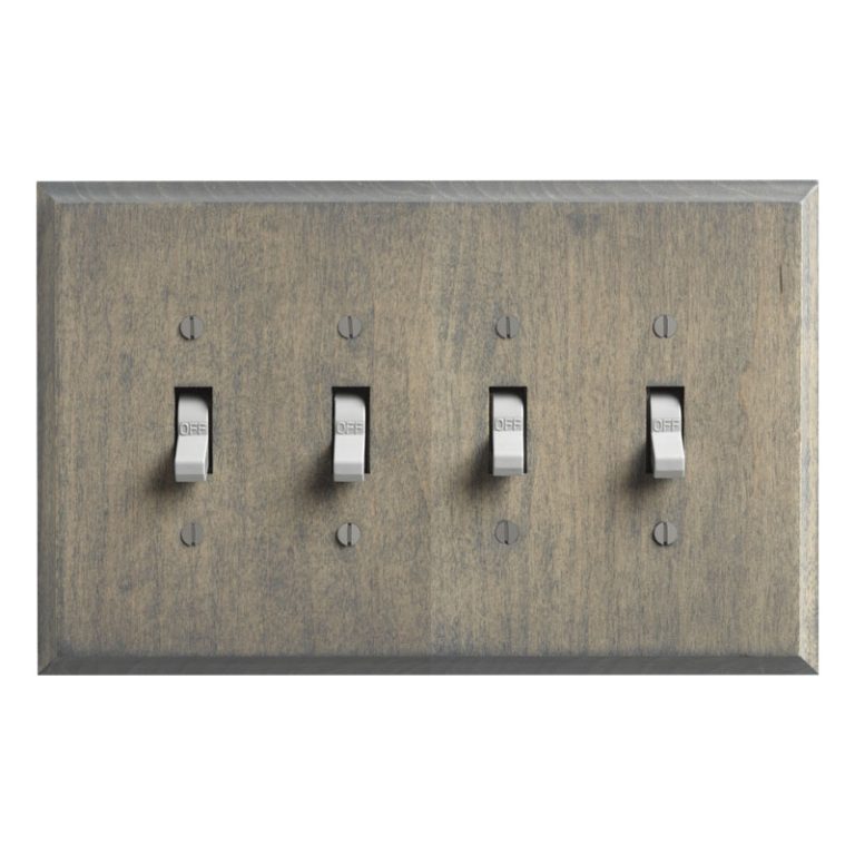Switch Plate - 4 Switch - Conestoga Wood Specialties
