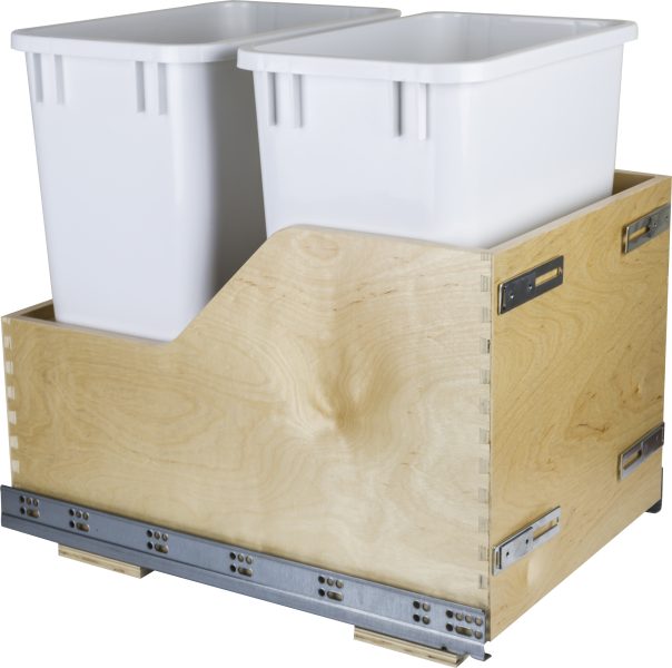 Bottom Mount Double Waste Container Pull-Outs