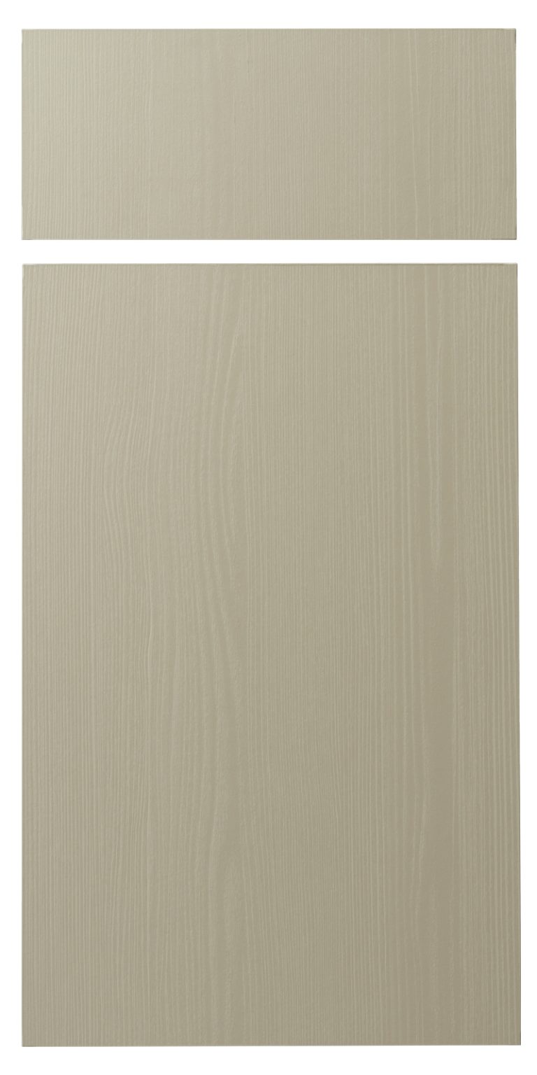 Intrigue Slab Door In A Khaki U702 Finish