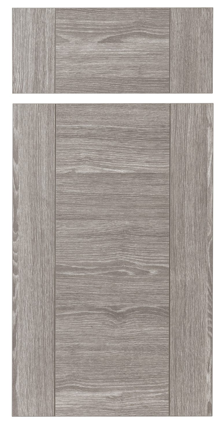 Vogue 3-Piece Contemporary Cabinet Door - Roble Joplin 17N