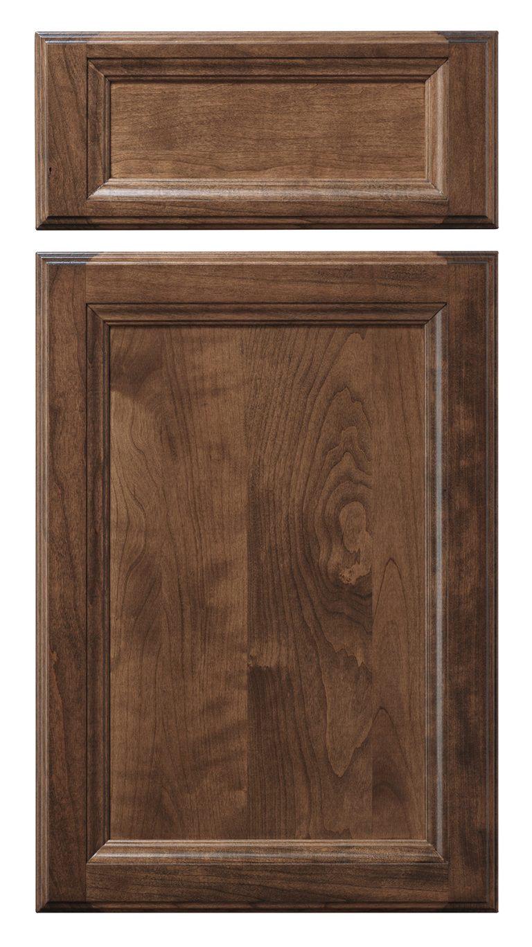 CRP-10 Recessed Panel Cherry Cabinet Door In Saddle Finish
