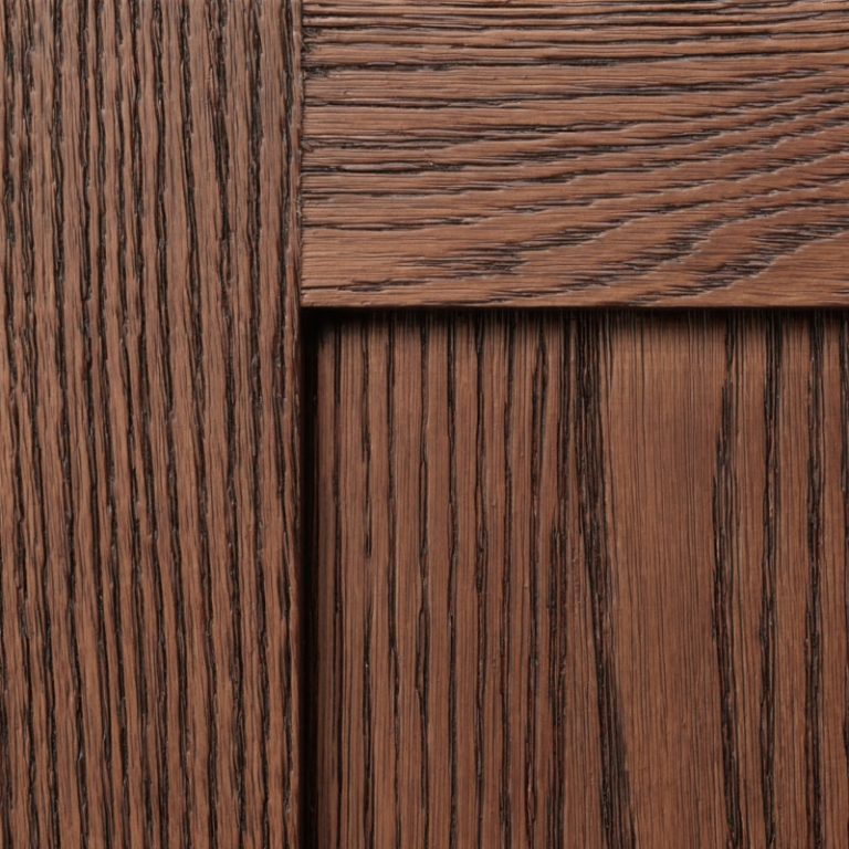 Weathered Honey With Sable Glaze Stain For Red Oak