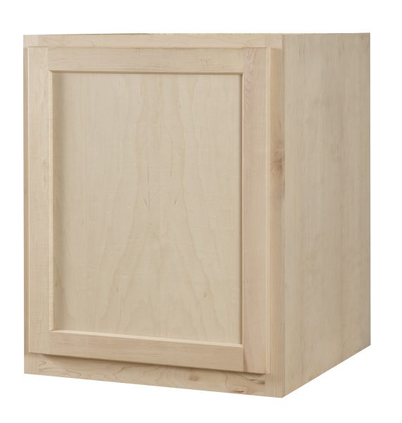 Hard Maple Desk Base Full Door Cabinet | DBFD