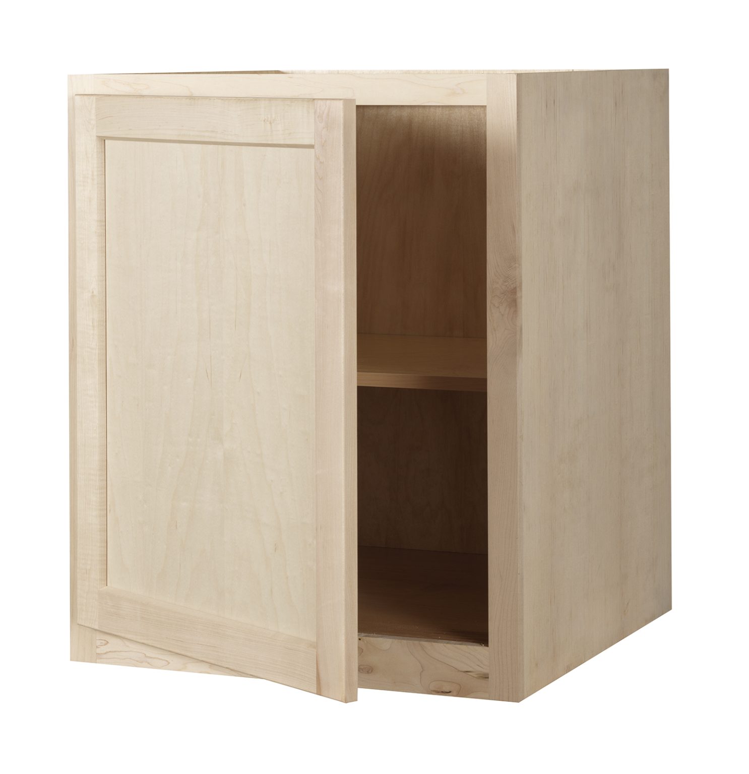 Hard Maple Desk Base Full Door Cabinet | DBFD