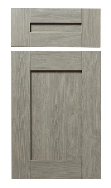 Intrigue 5-Piece Cabinet Door Style | Stone Grey Frozen Wood