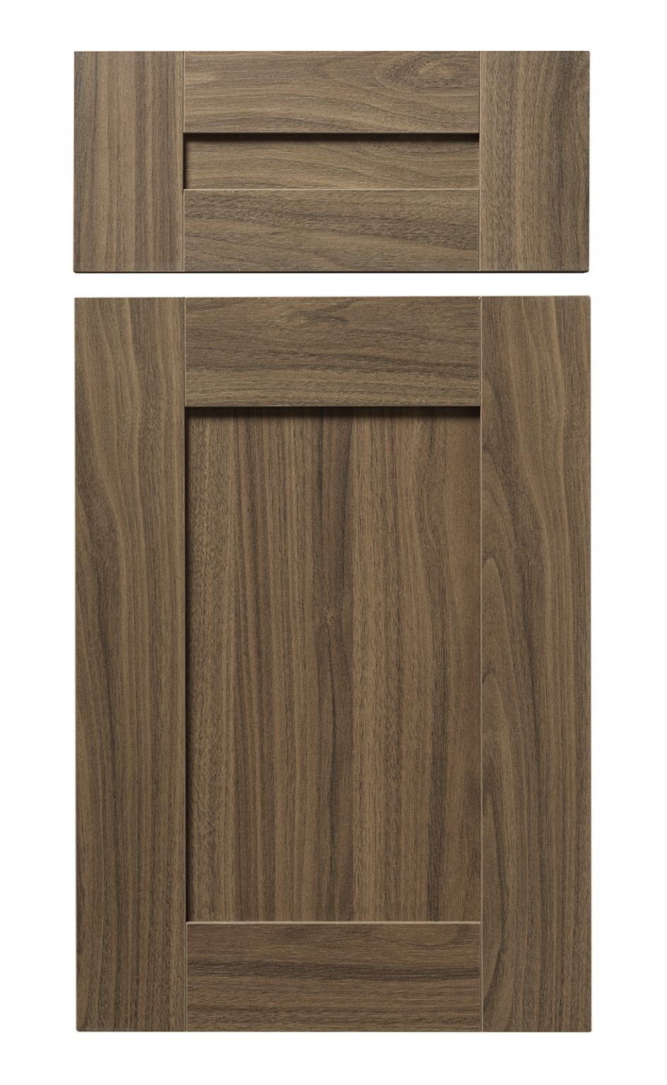 Intrigue 5-Piece Door Styles | Natural Carini Walnut Finish