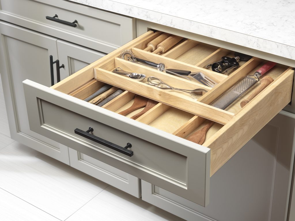 Sliding Cutlery Divider - Conestoga Wood Specialties