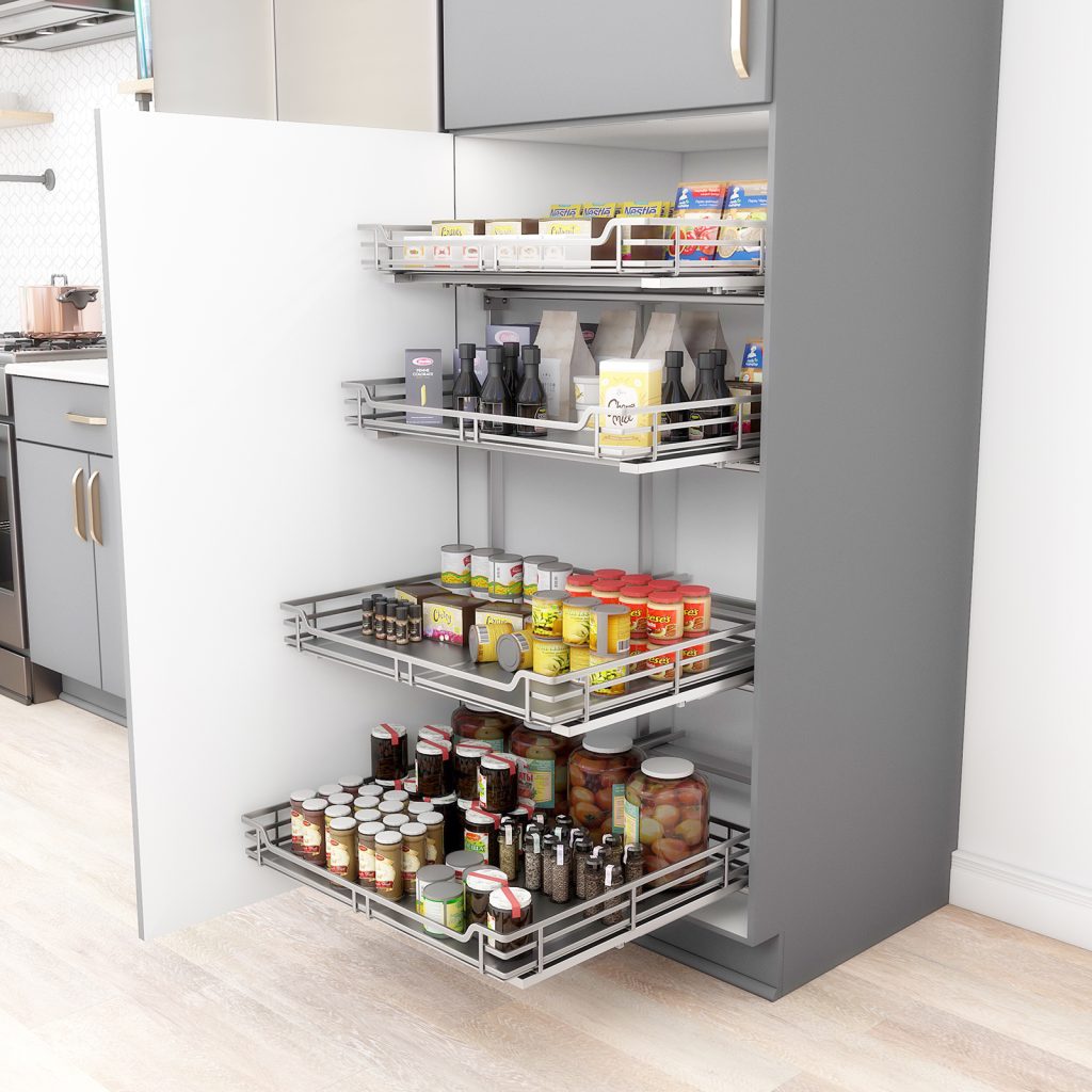 Metal Pull-Out Baskets - Versatile Storage Solutions