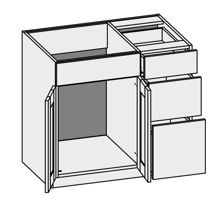 RTA Vanity Cabinets | Vesta Full Access Options