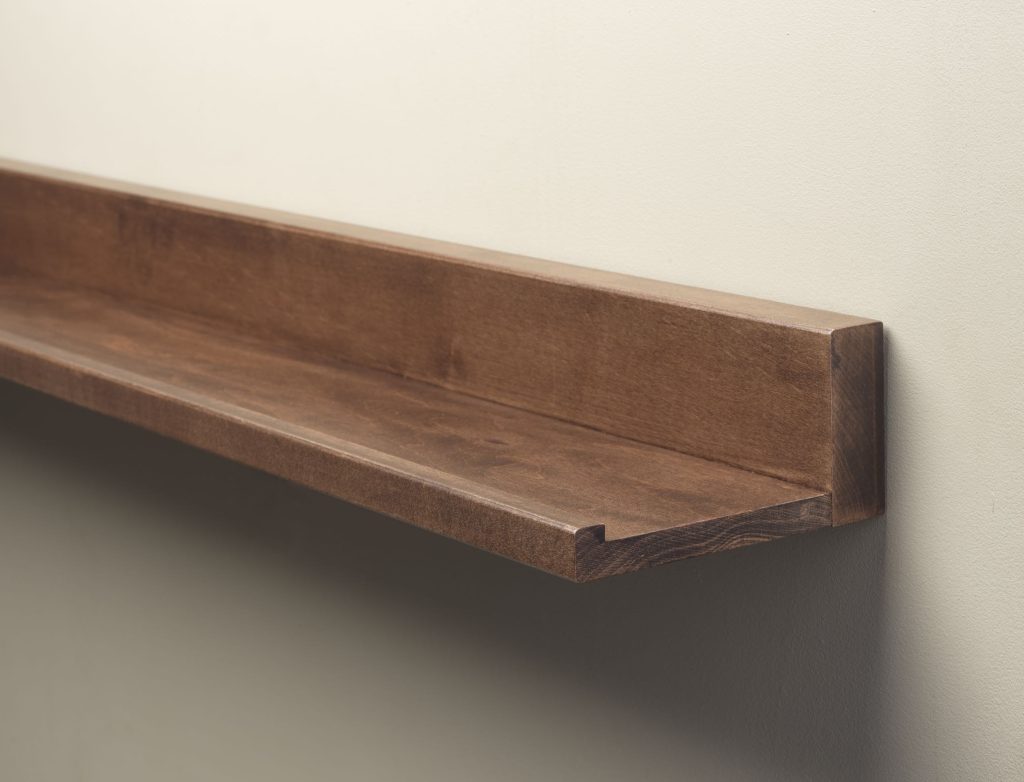 Hard Maple L Shelf In A Saddle Finish